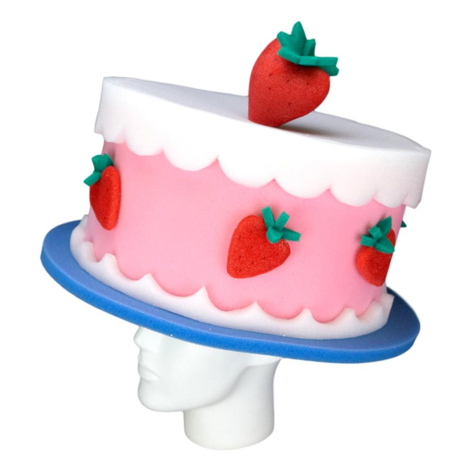 Foam Party Hats Strawberry Cake Hat Happy Birthday Cake Hats - Etsy