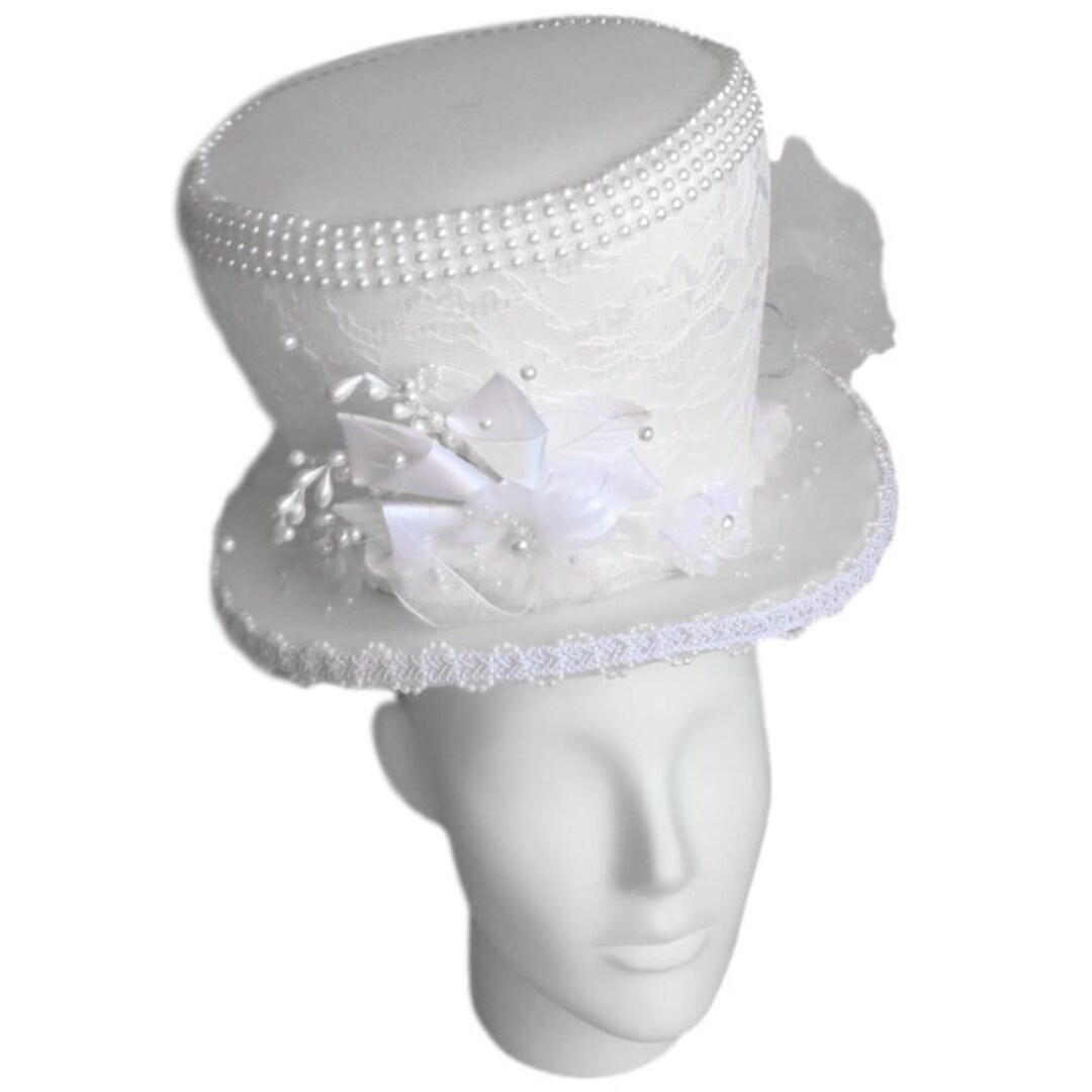 Foam Party Hats Bride Mini Top Hat - Princess Bride Hat - Bachelorette ...
