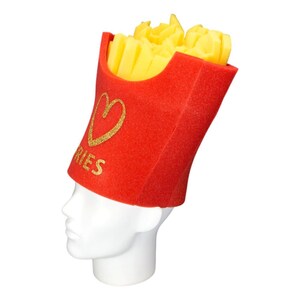 Foam Party Hats French Fries Hat - Handmade Food Hat - Food Party Hat ...