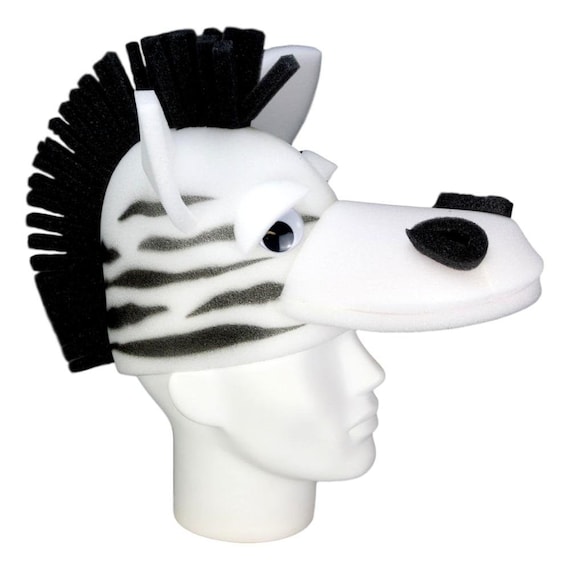 Foam Party Hats Zebra Hat Zebra Art Hat Zebra Party Hat - Etsy