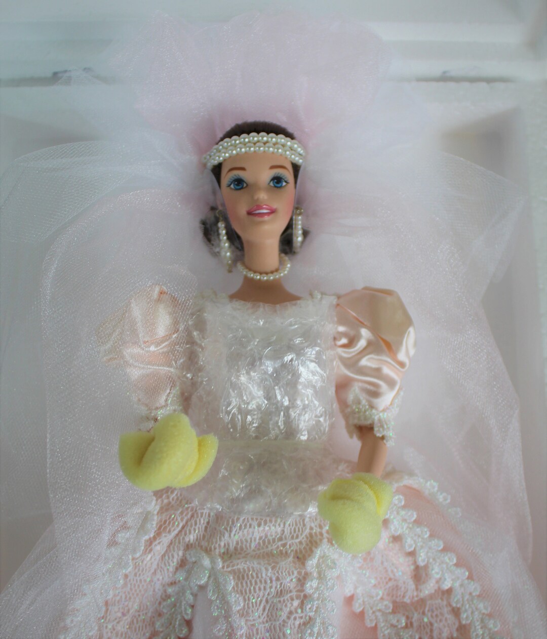 Blushing Orchid Bride Porcelain Barbie From the Wedding Flower ...