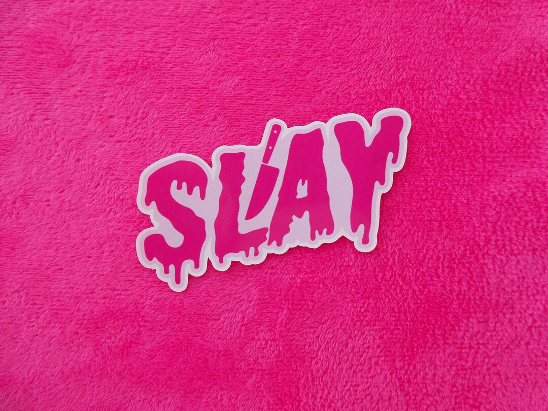 Sticker Horror Slay Glossy & Splashproof Y2k Girly - Etsy