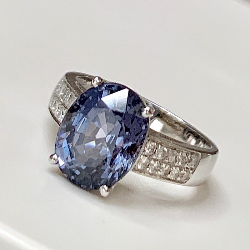 Grey Spinel Ring - Etsy