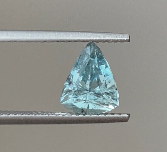 Arctic Blue Aquamarine Fancy Triangle Cut Icy Blue 1.64 - Etsy