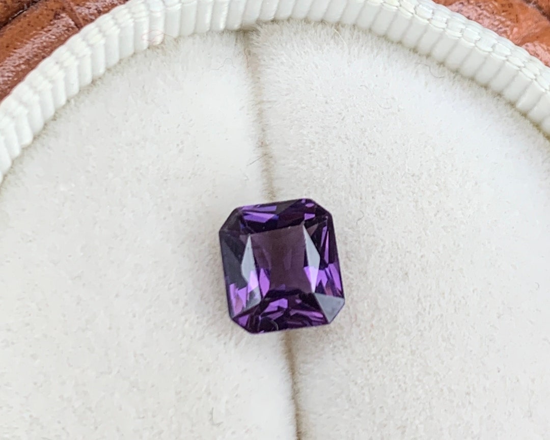 Metallic Purple Spinel 2.01ct Radiant Cut Natural Unheated Spinel 7.4x6 ...