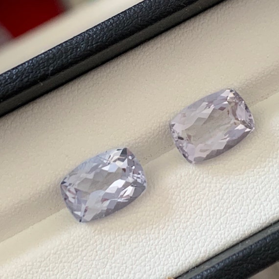 Maxixe Violet Beryl Pastel Purple Beryl Earring Pair Long - Etsy