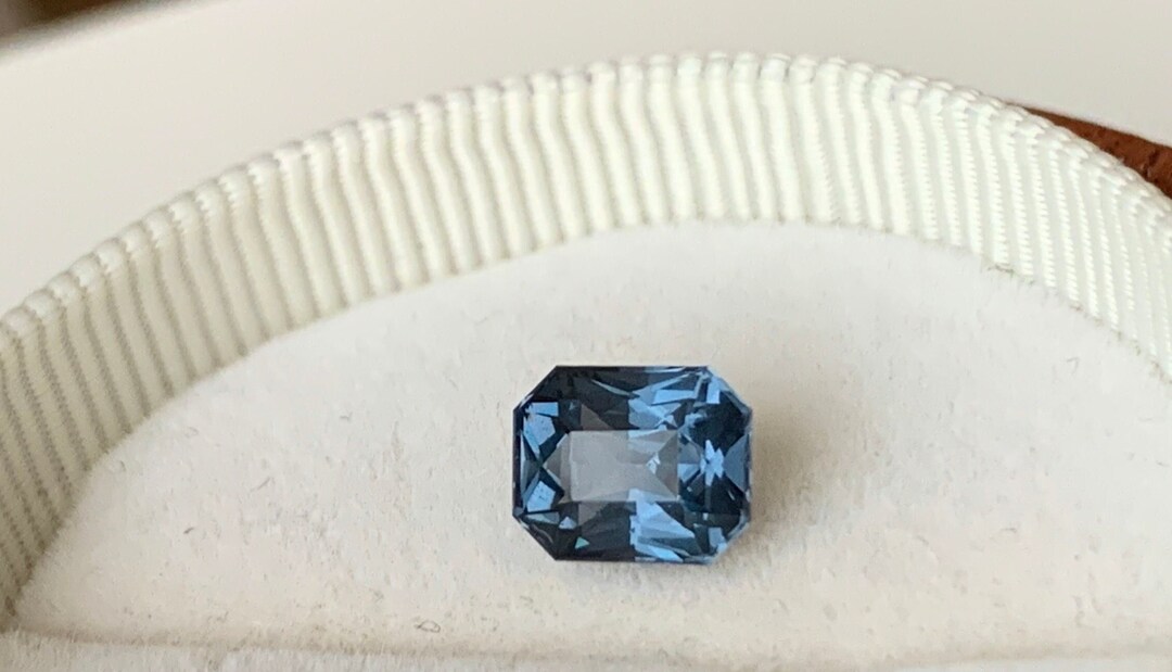 Natural Spinel - Midnight Blue Spinel 1.75 Ct 7.3x6x4.6mm Radiant Cut ...