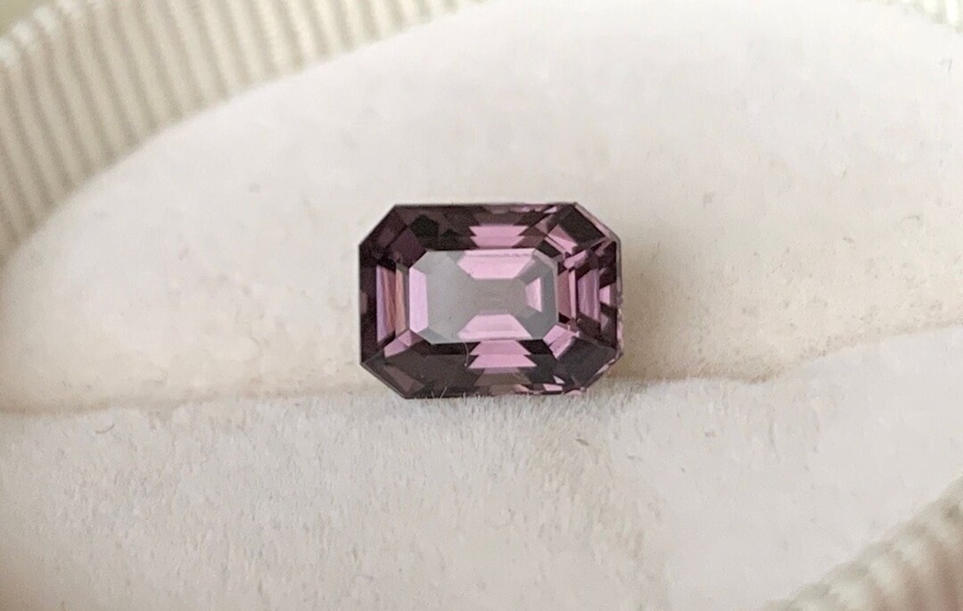 Natural Metallic Purple-brown Spinel Emerald Cut 1.89 Ct - 8.2x6x4.5mm ...