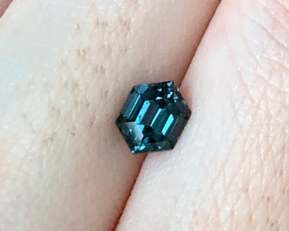 Hexagon Cut Teal Spinel Greenish Blue Spinel 1.22 Ct Gem for - Etsy