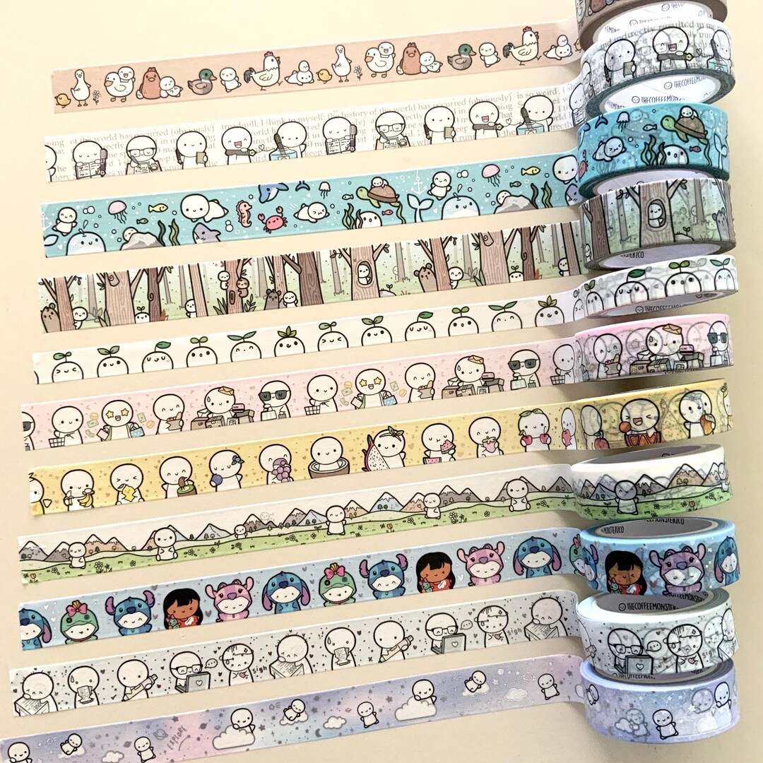TCMC (100cm) Washi Tape Samples June and November 2024 Release. - Etsy
