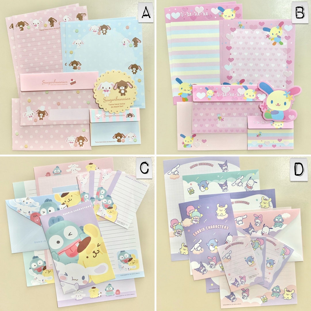 2022 Kawaii Cute Characters Letter Writing Set Sampler Pack. - Etsy ...