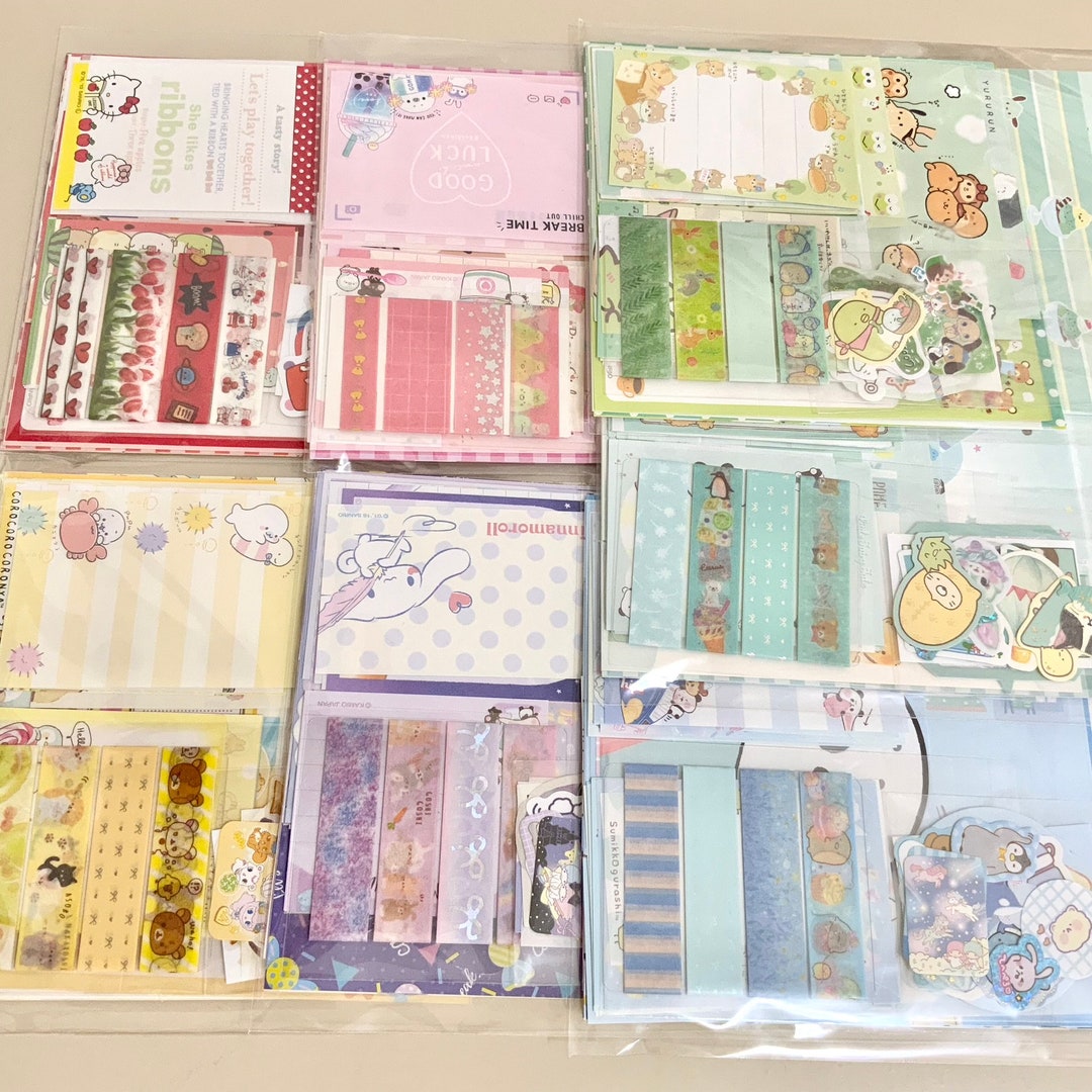 60 - 65 Pcs Cute Stationery Kit Packs / Grab Bag ‘colour-themed’ or ‘no ...