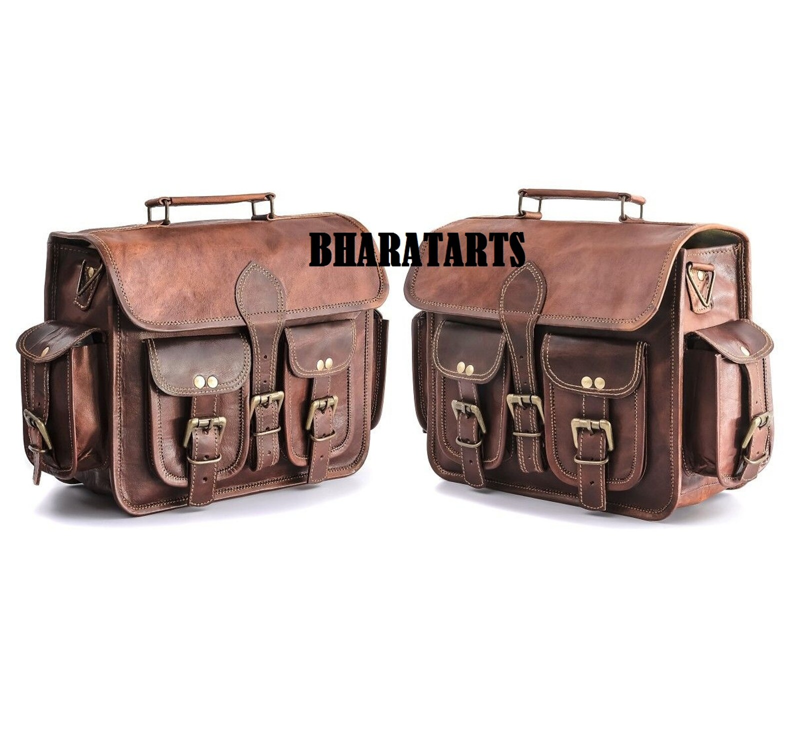 Motorcycle Saddlebag Leather Panniers Saddle Bags for - Etsy