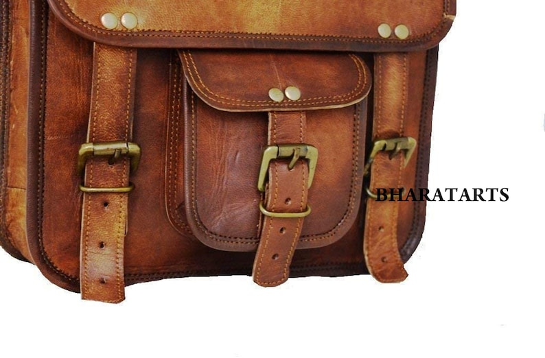 Leather Motorcycle Side Pouch Brown Leather Side Pouch Classic | Etsy