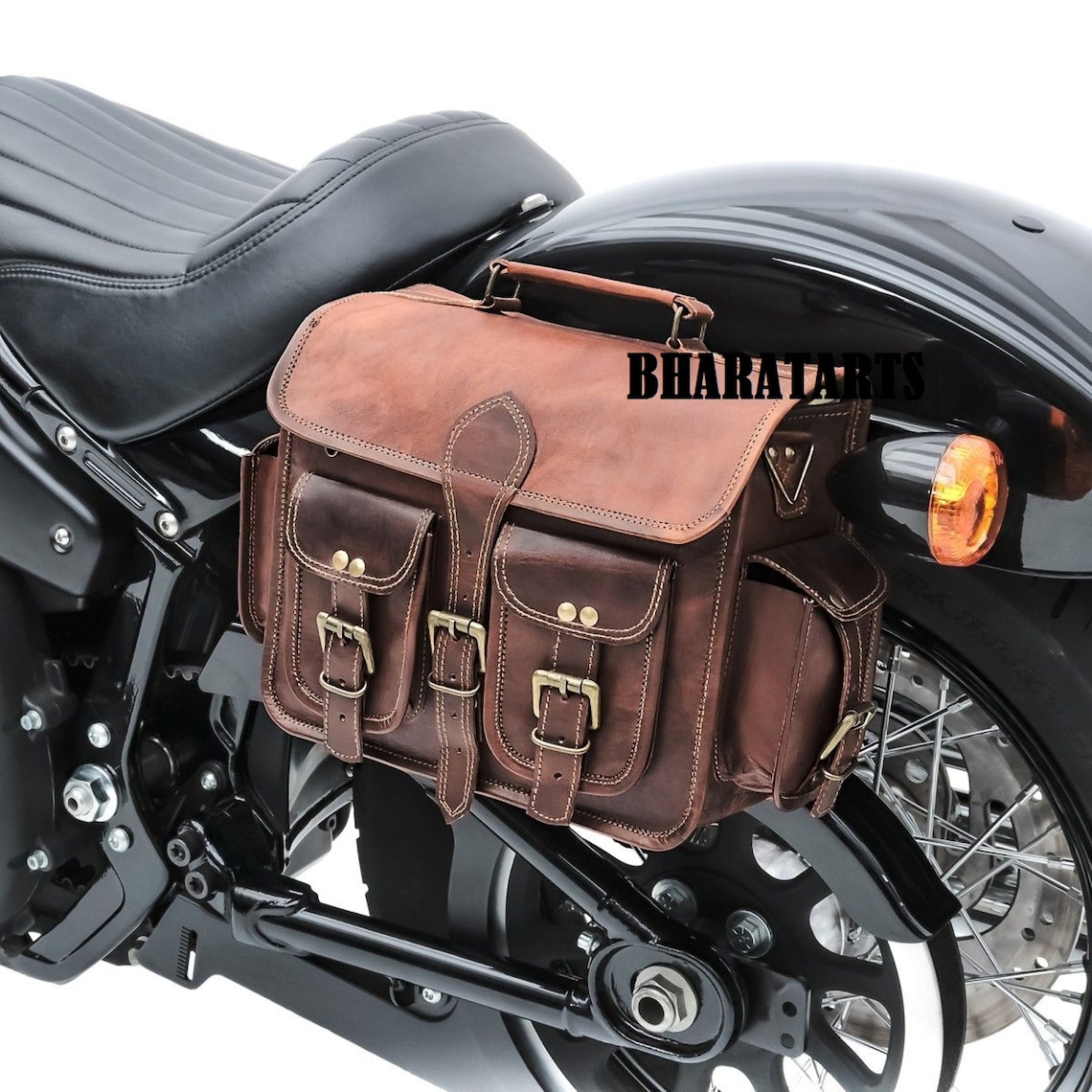 Motorcycle Saddlebag Leather Panniers Saddle Bags for - Etsy