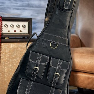 Handmade Leather Guitar Case: Acoustic/folk Guitar Bag, Personalized ...