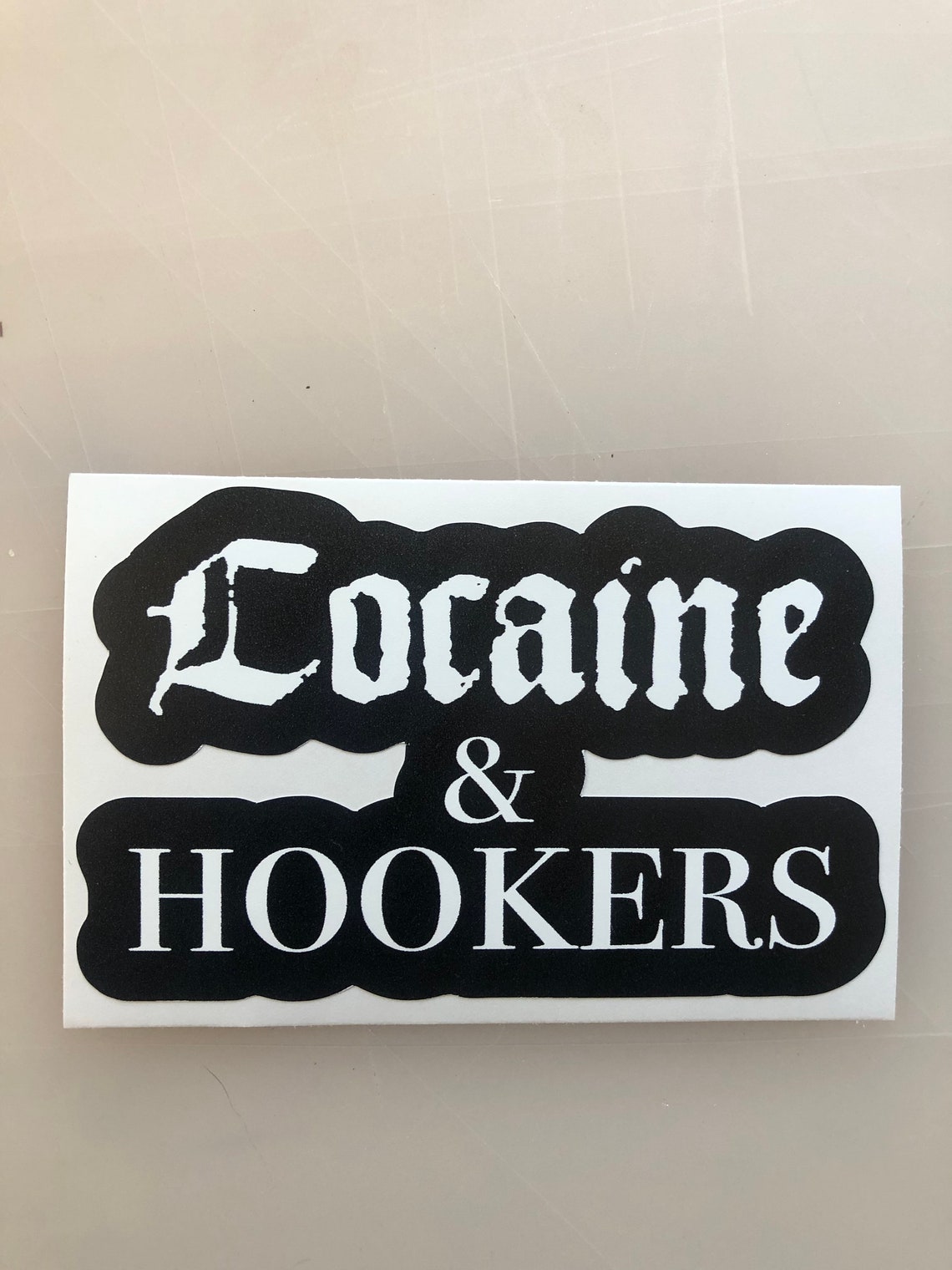 Cocaine and Hookers Sticker - Etsy