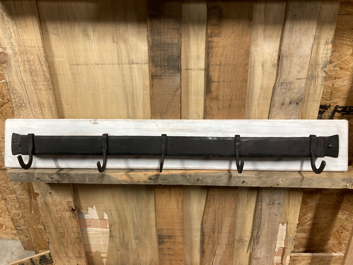 Hand Forged Cast Iron Pot Skillet Rack Hanger - Etsy