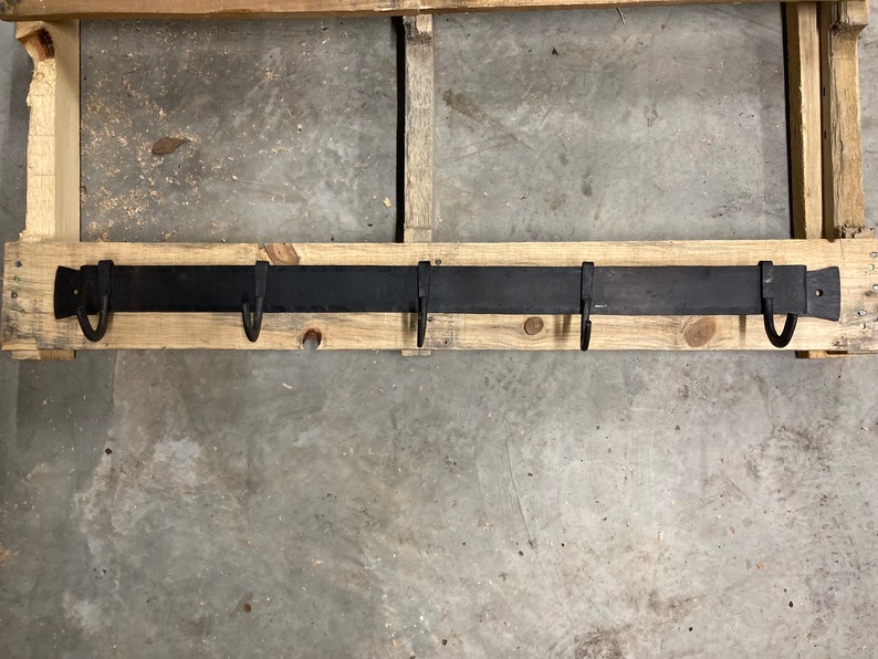 Hand Forged Cast Iron Pot Skillet Rack Hanger - Etsy