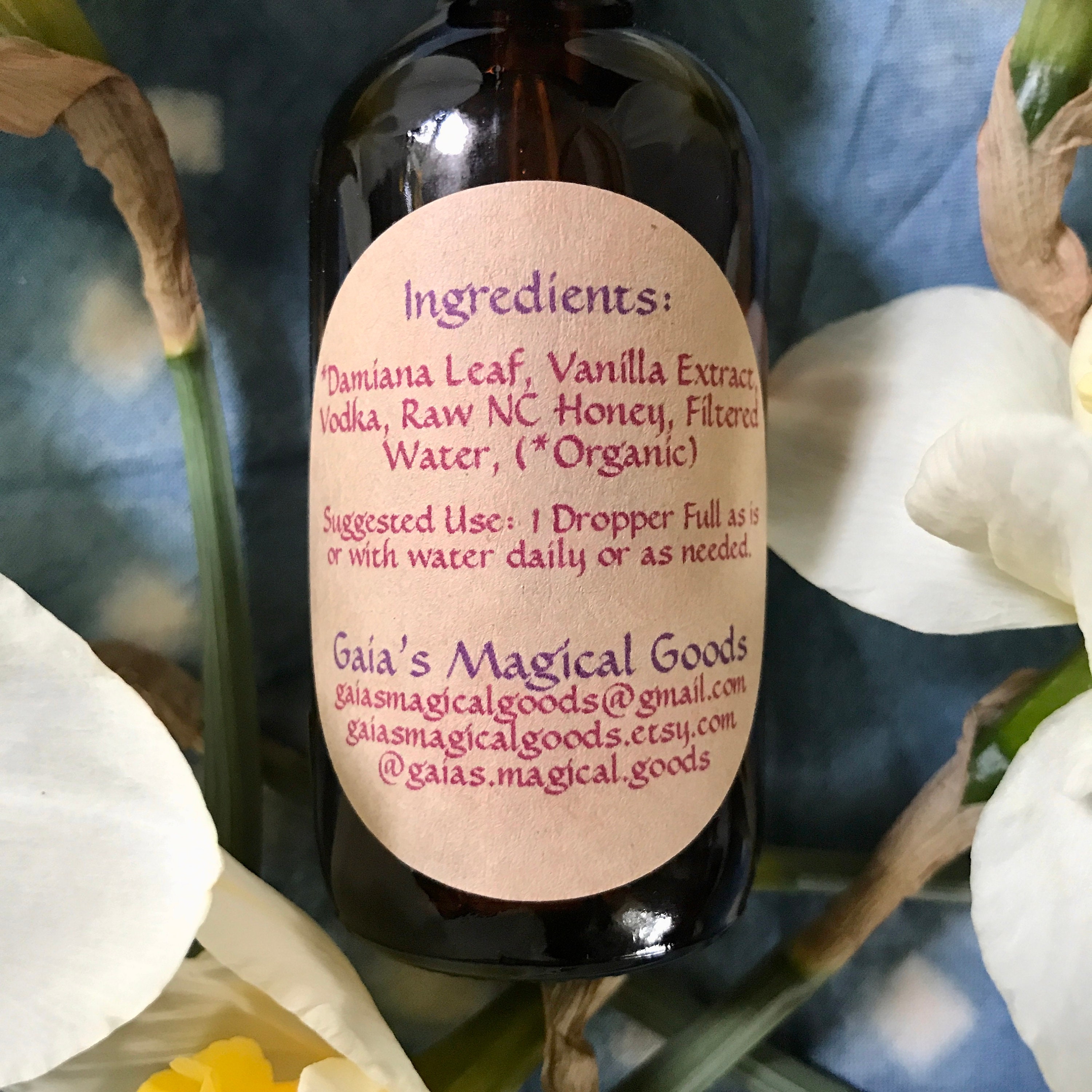 Gaias Magical Damiana Elixir Made With Organic Ingredients : Damiana Elixir Supporting Mood ...