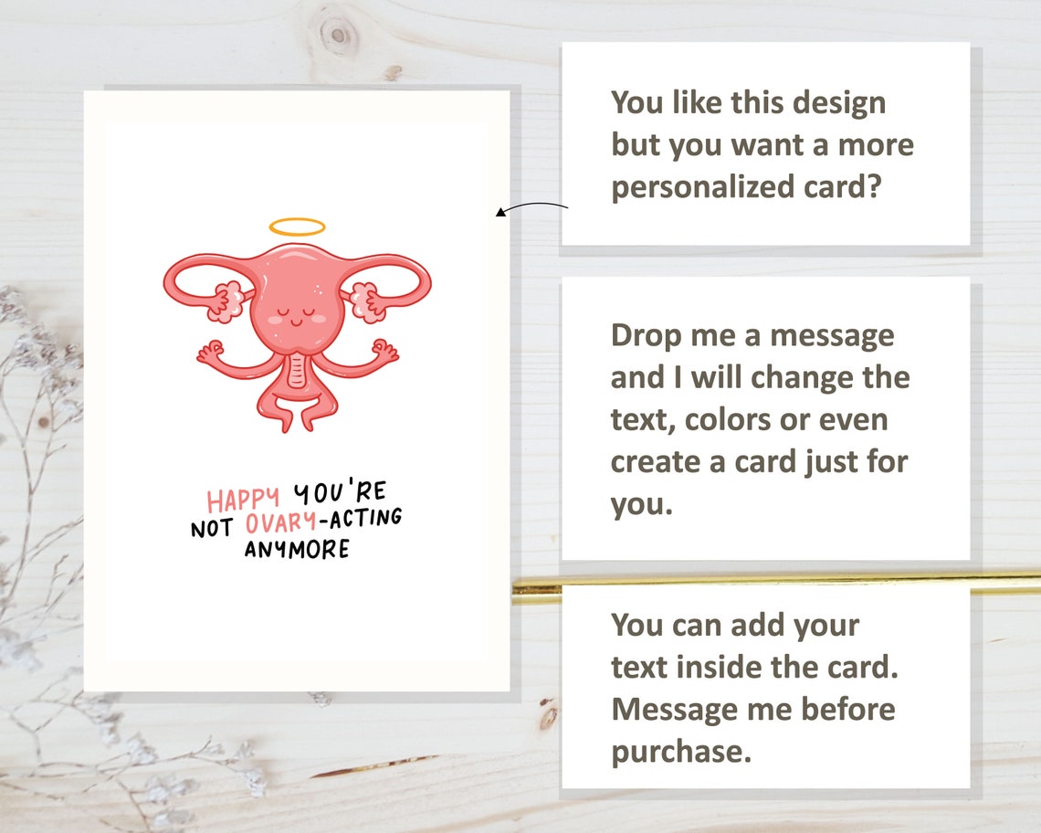 Instant Download Printable Hysterectomy Surgery Card, Funny Ovary Card ...