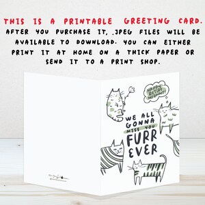 Instant Download Office Retirement Card, Funny Cats Retirement Card ...