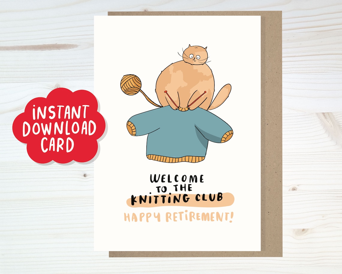 Printable Retirement Card Funny Old People Card Cute - Etsy
