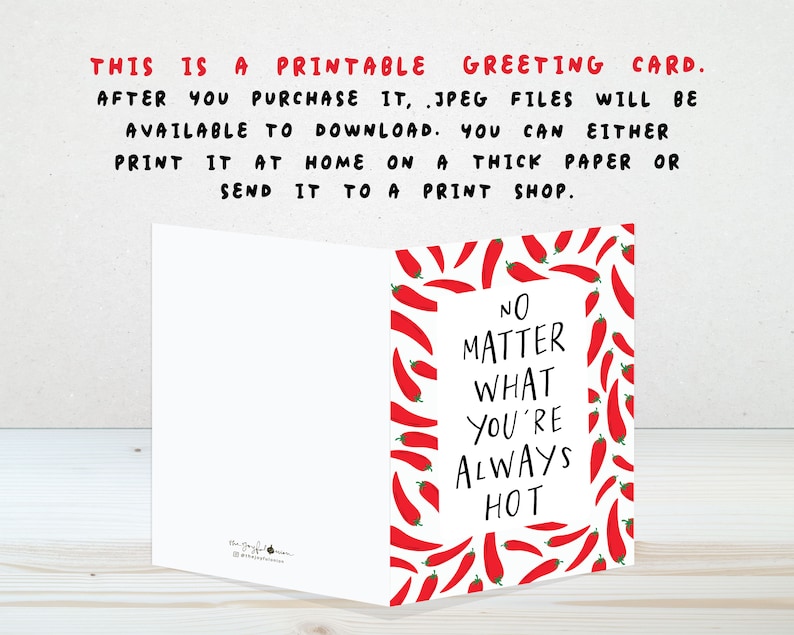 Instant Download Hot Wife Card Printable Hot Husband Card - Etsy