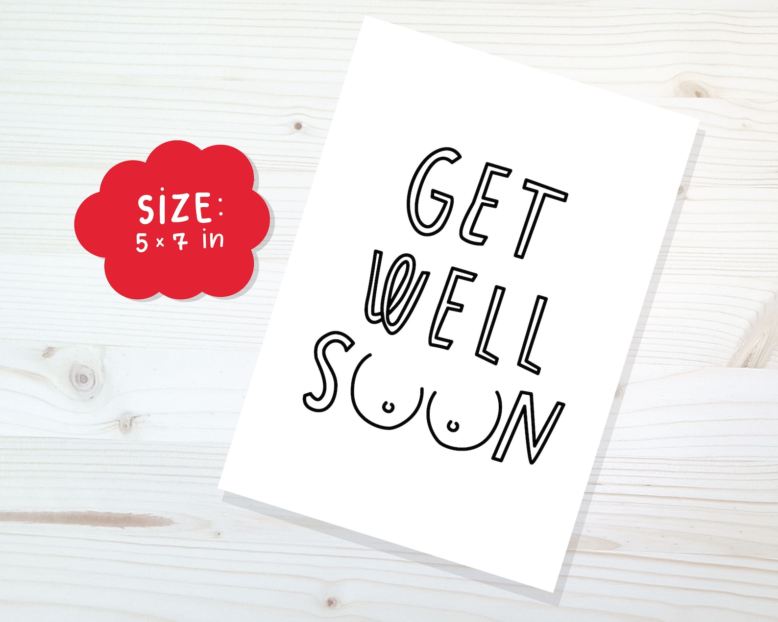 Digital File Breast Reduction Card, Breast Surgery Card, Funny Breast ...