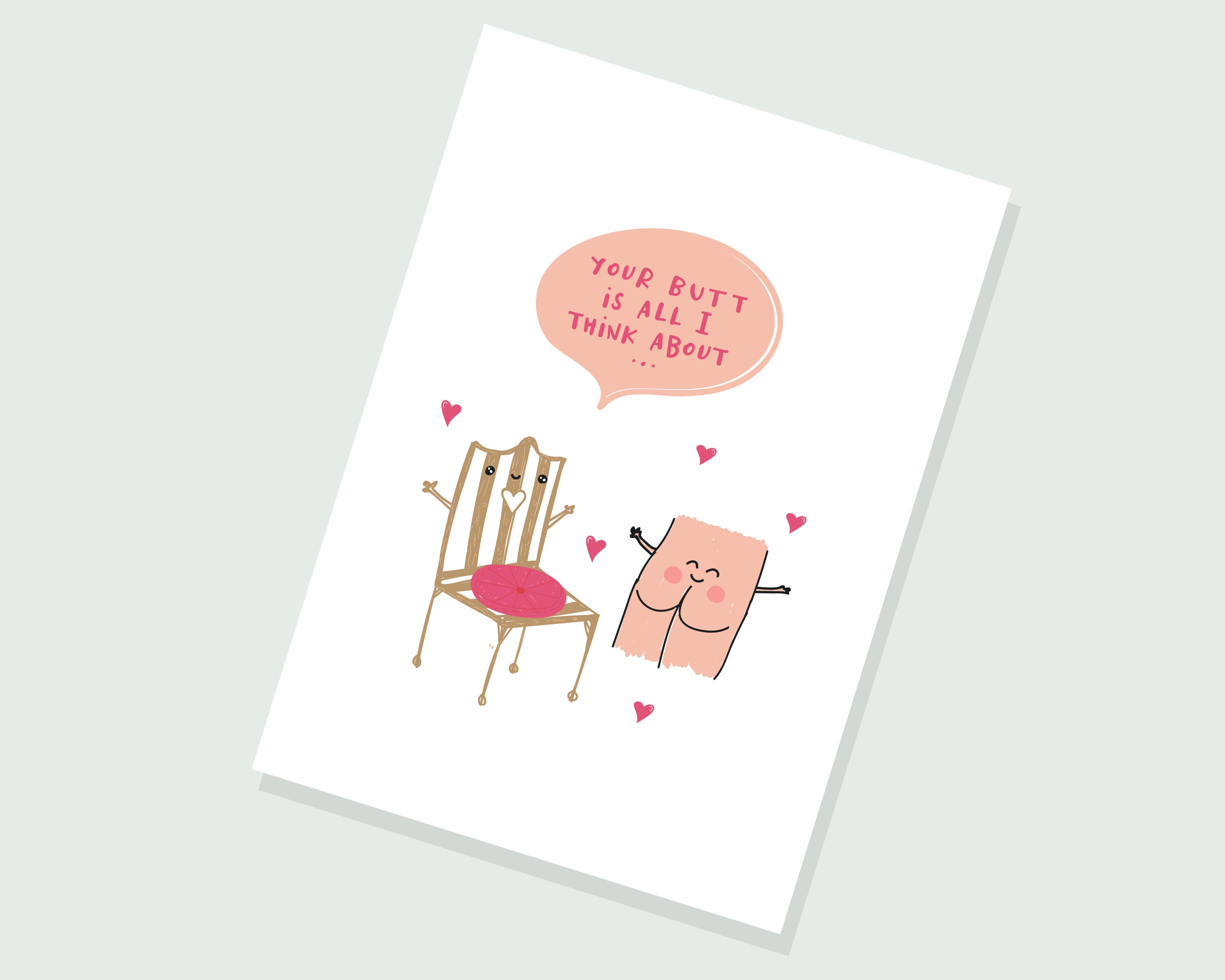 Instant Download Funny Butt Card, Cute Butt Card, Happy Anniversary ...