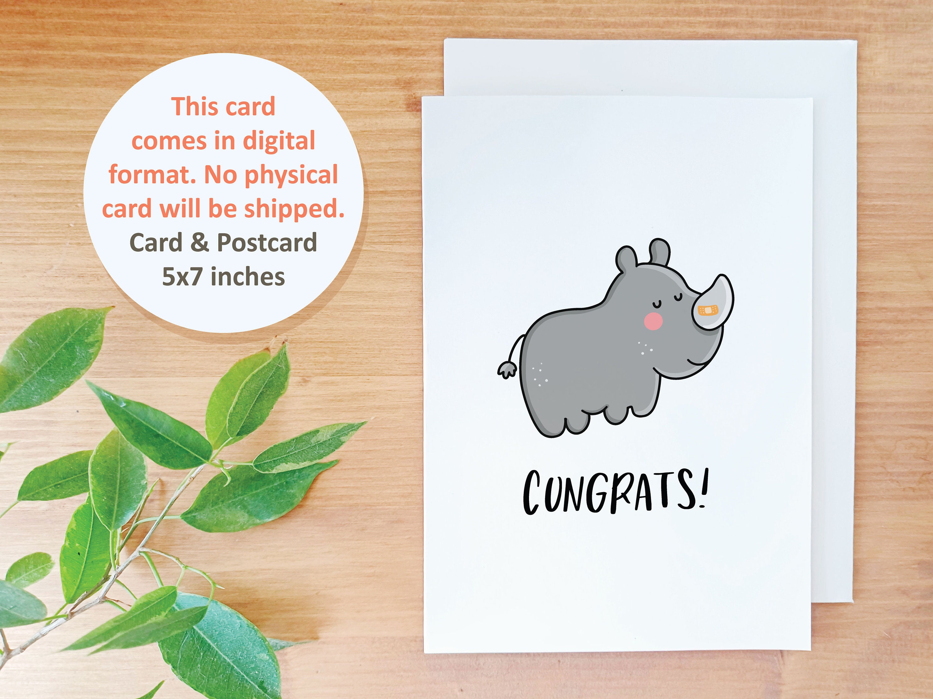 Instant Download Cute Rhinoplasty Card, Cute Nose Job Card, Cute Nose ...