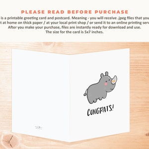 Instant Download Cute Rhinoplasty Card, Cute Nose Job Card, Cute Nose ...