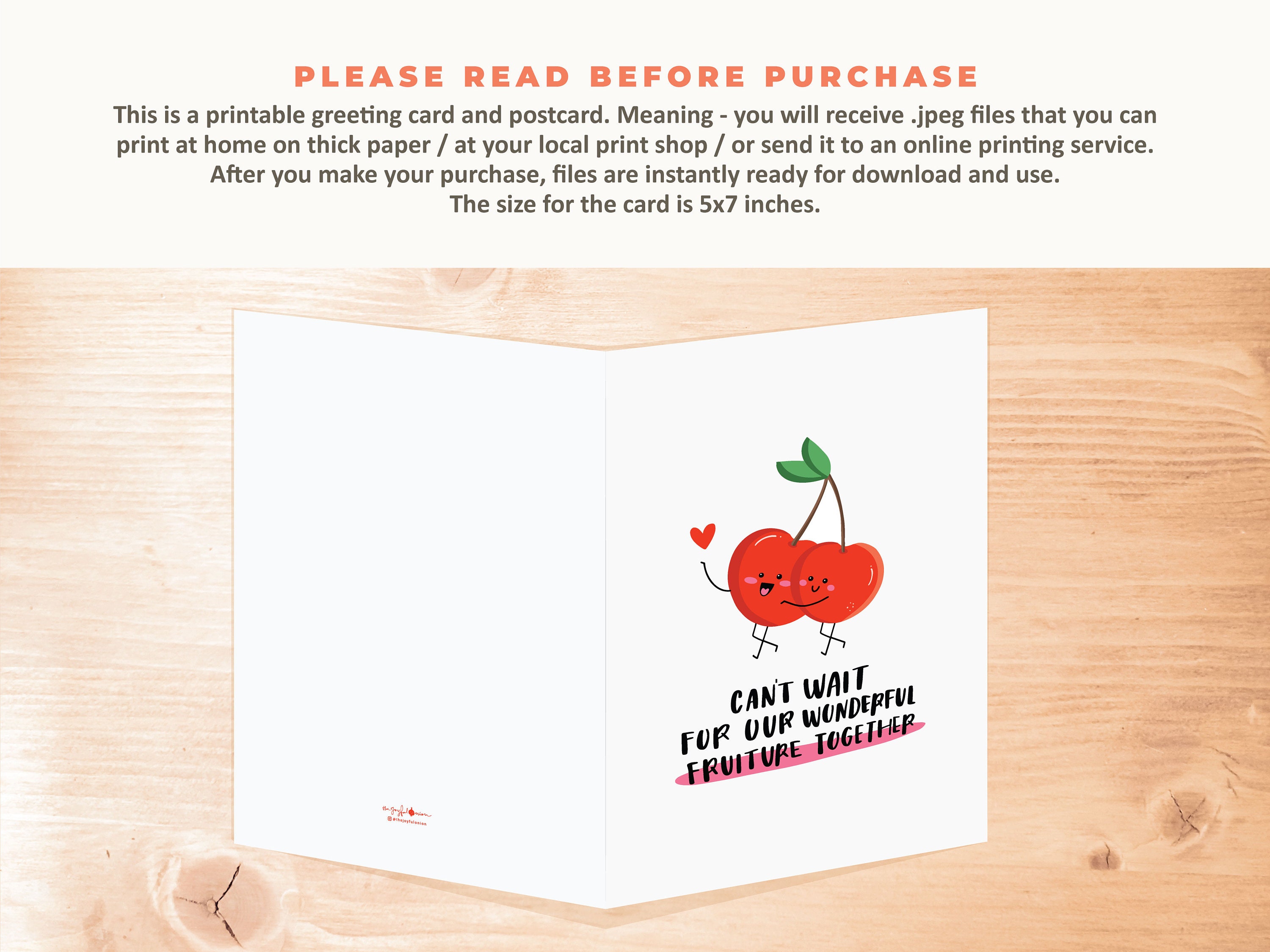 Instant Download Cute Couples Card, Sweet Valentine Card, Soon to Be ...