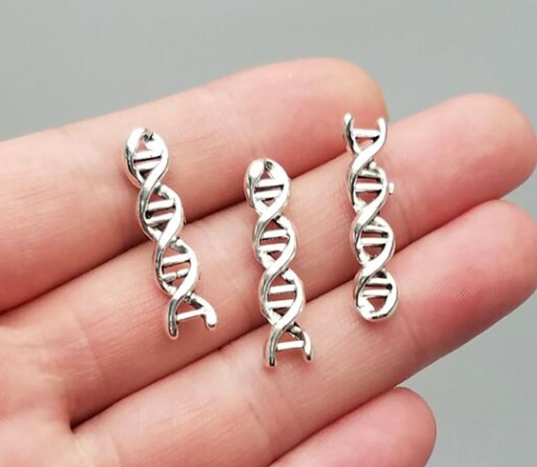 30pcs/lot Deoxyribonucleic Acid DNA Antique Silver Color - Etsy
