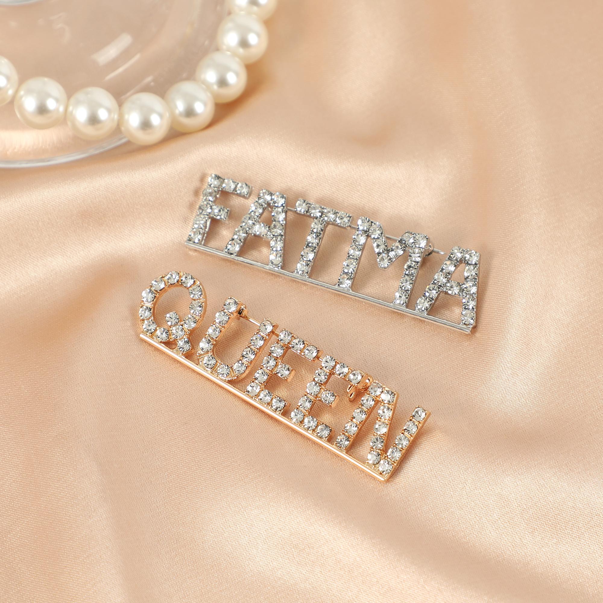 Custom Numbers Pin, Personalized Numbers&letters Brooch, Monogram Lapel ...