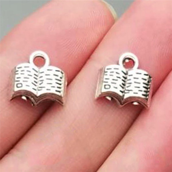 Open Book Charms - Etsy