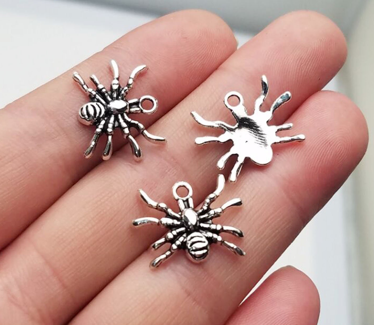 30pcs/lot Spider Charm Antique Silver Color Pendants Spider | Etsy