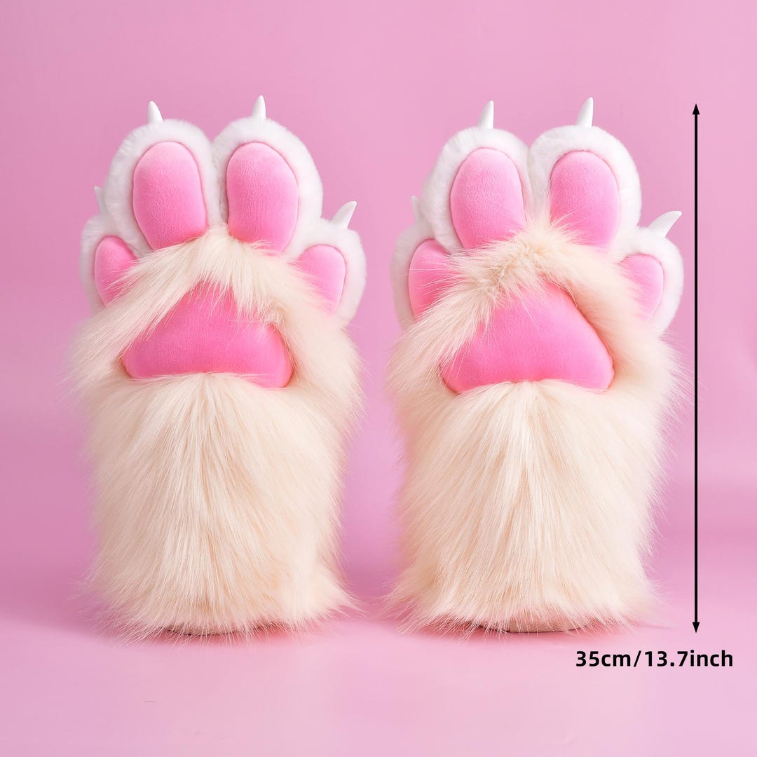 Furry Paws Halloween Gift for Furry Cosplay Gloves, Realistic Cat/puppy ...