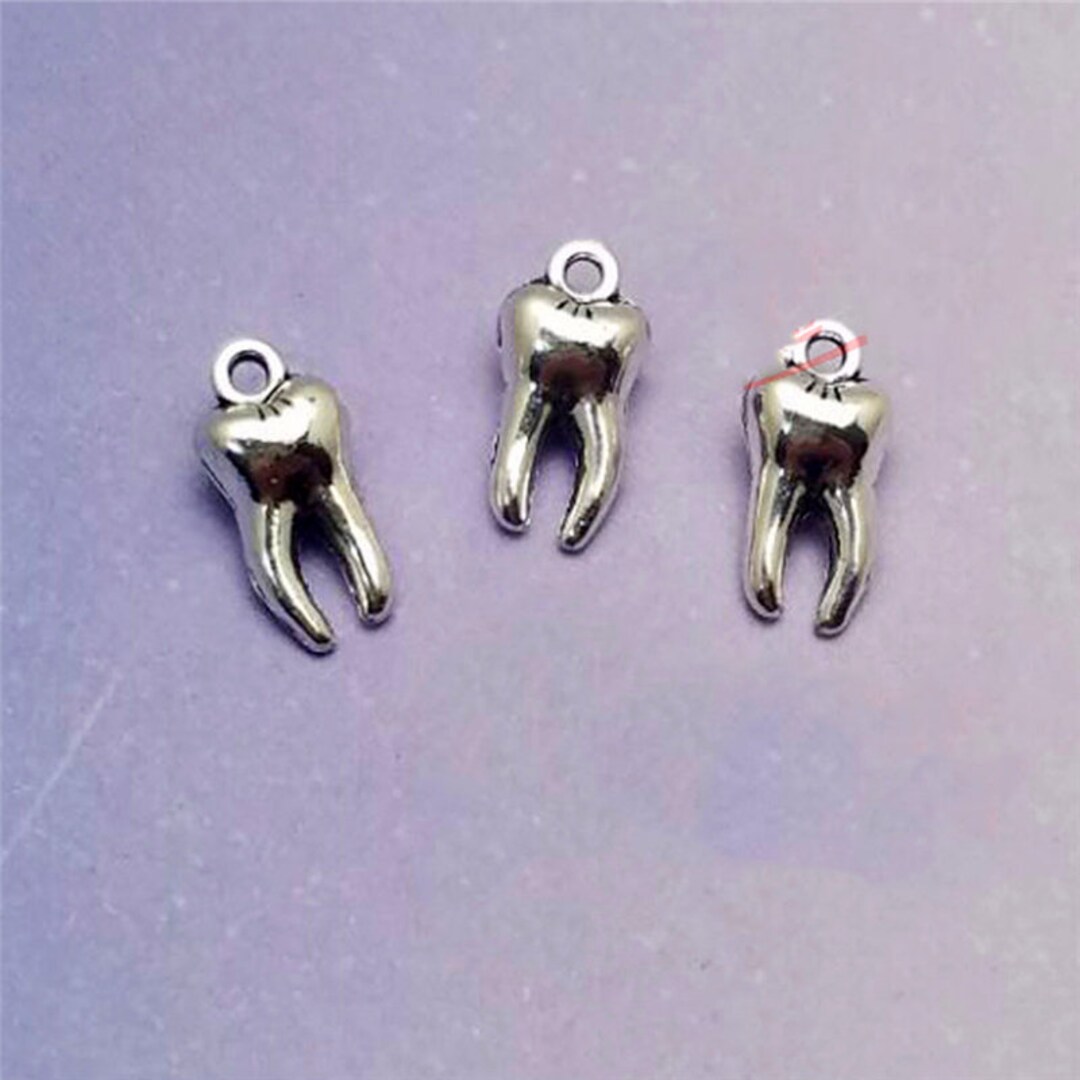 30pcs/lot Tooth Teeth Molar Antique Silver Color Plated - Etsy