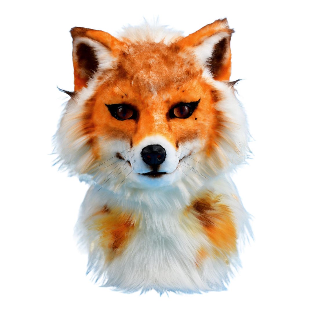 Realistic Red Fox Furry Head,furry Cosplay Costume,pre-made Realistic ...