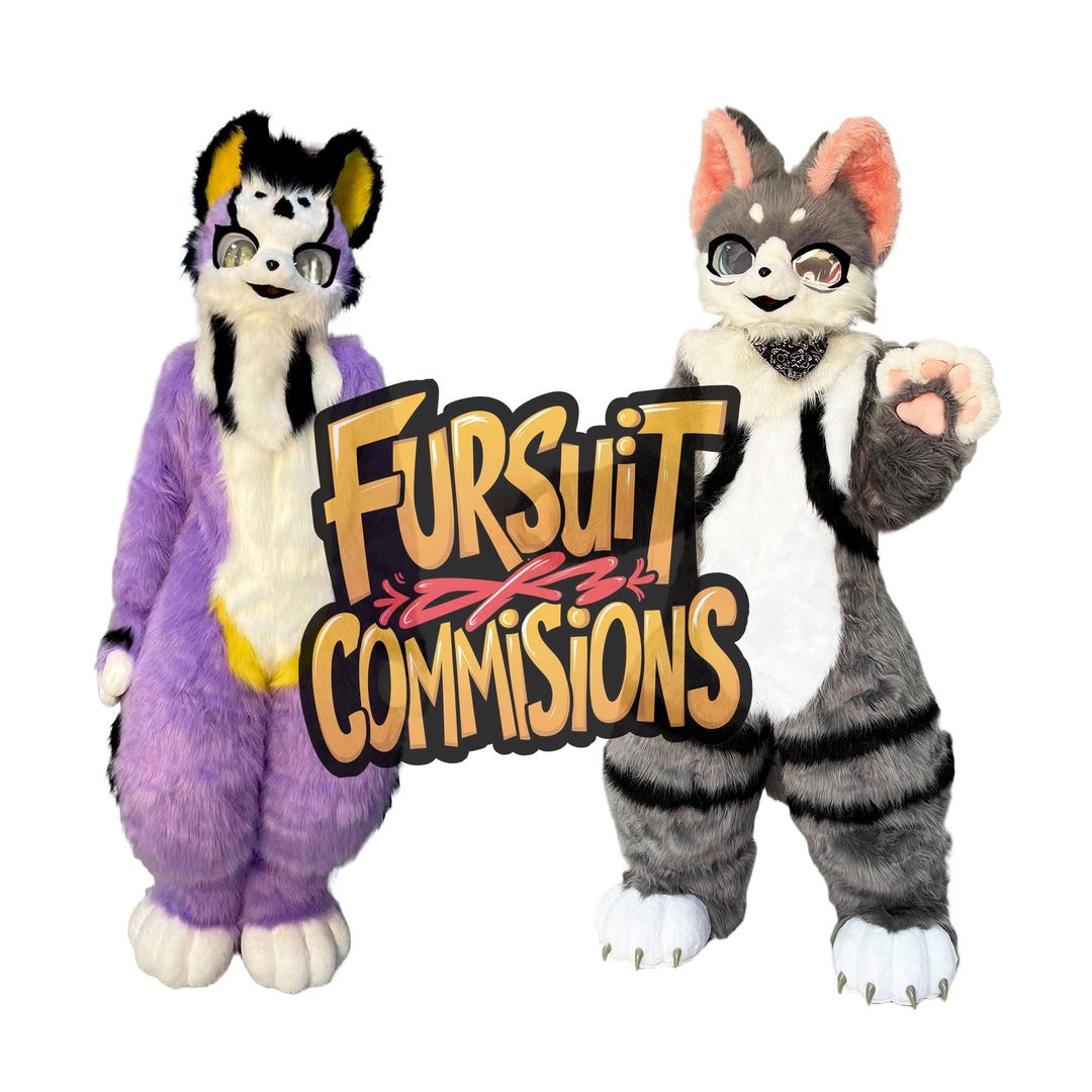 Full Set Fursuit Commission, Furry Convention Custom Fursuit, Custom ...