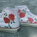 Rose in Shoe Pattern Flower Sneakers Japanese Art Floral Sneakers - Etsy