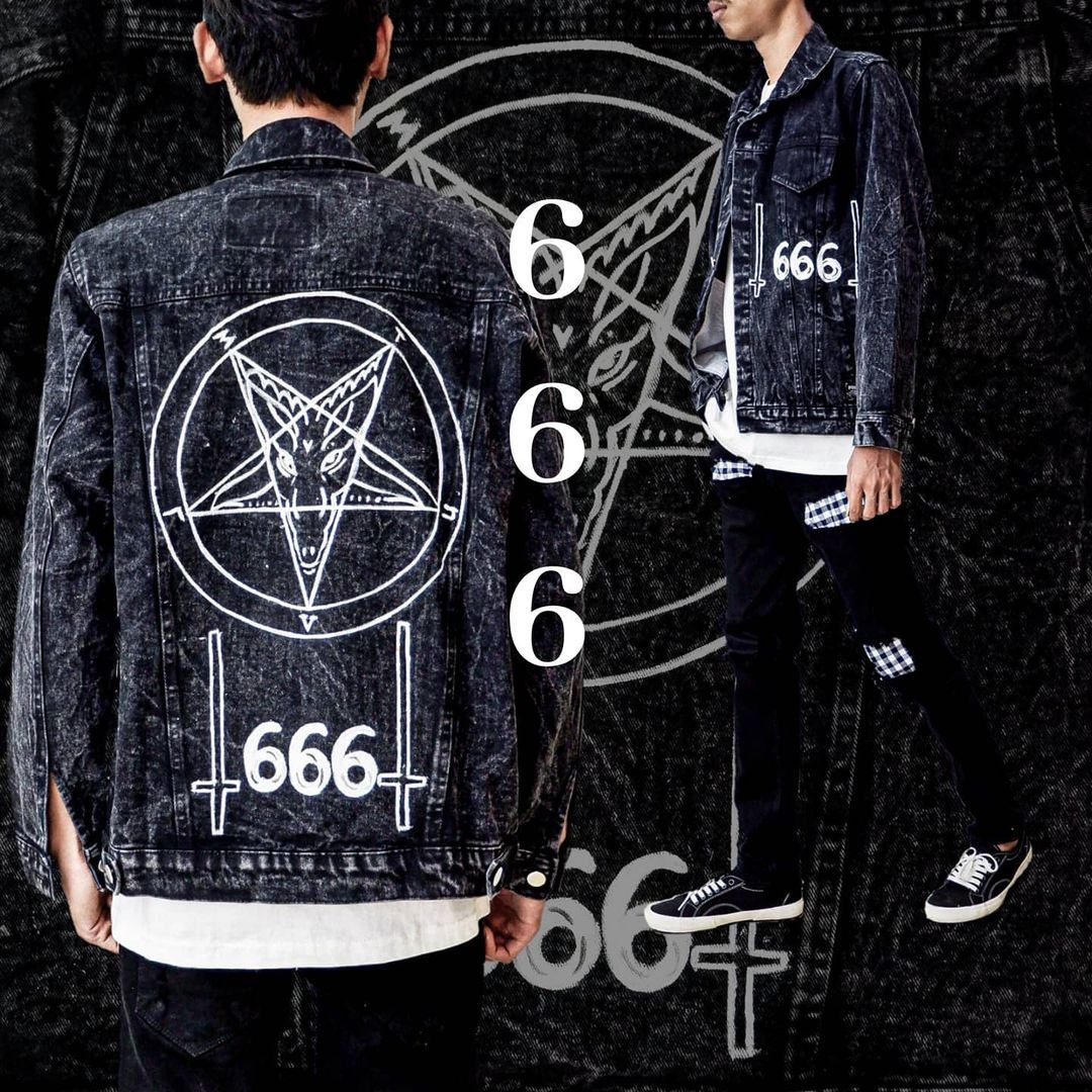 Nun Gothic Goth Jacket Denim Punk Rock Gothic Style Dark Art - Etsy