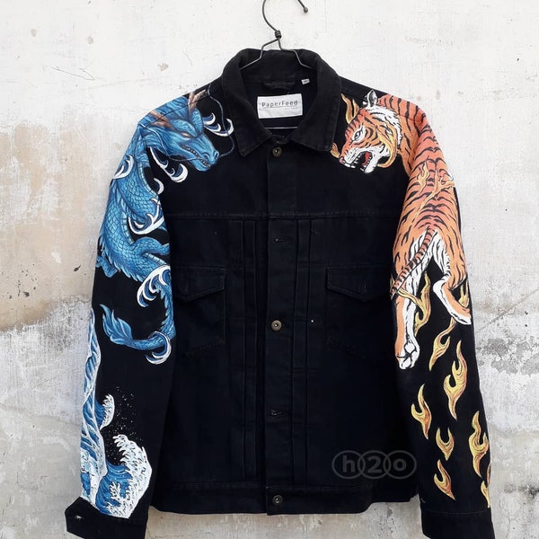 Jacket With Dragon - Etsy