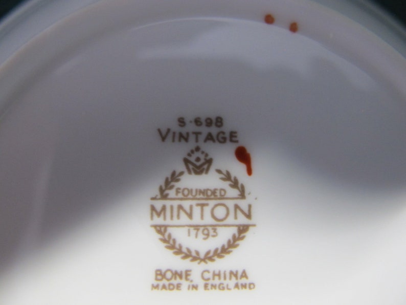 Minton, Dessert Cups (4) Vintage Pattern Decorated by Hand - Etsy