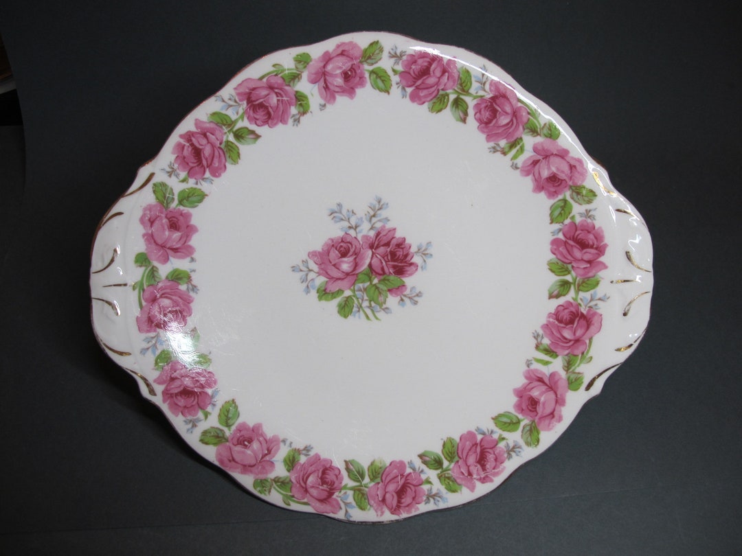 Queen Ann (fine Bone China), Cake Plate With Handles of the Lady ...