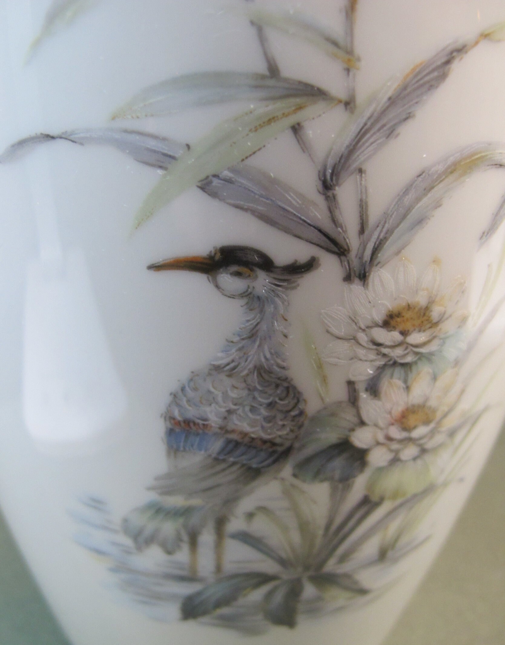 Kaiser, 11-inch Nautika Porcelain Vase Hand-painted With Cranes Signed ...