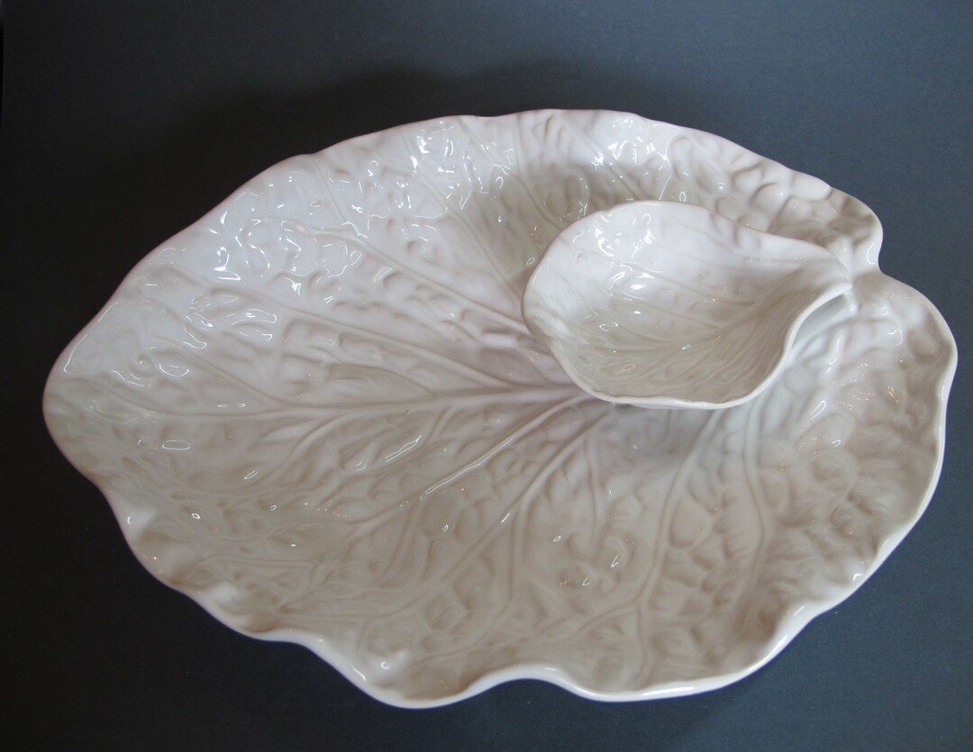 MAJOLICA Subtil, White Cabbage Serving Dish, Portugal, Circa 1960 - Etsy