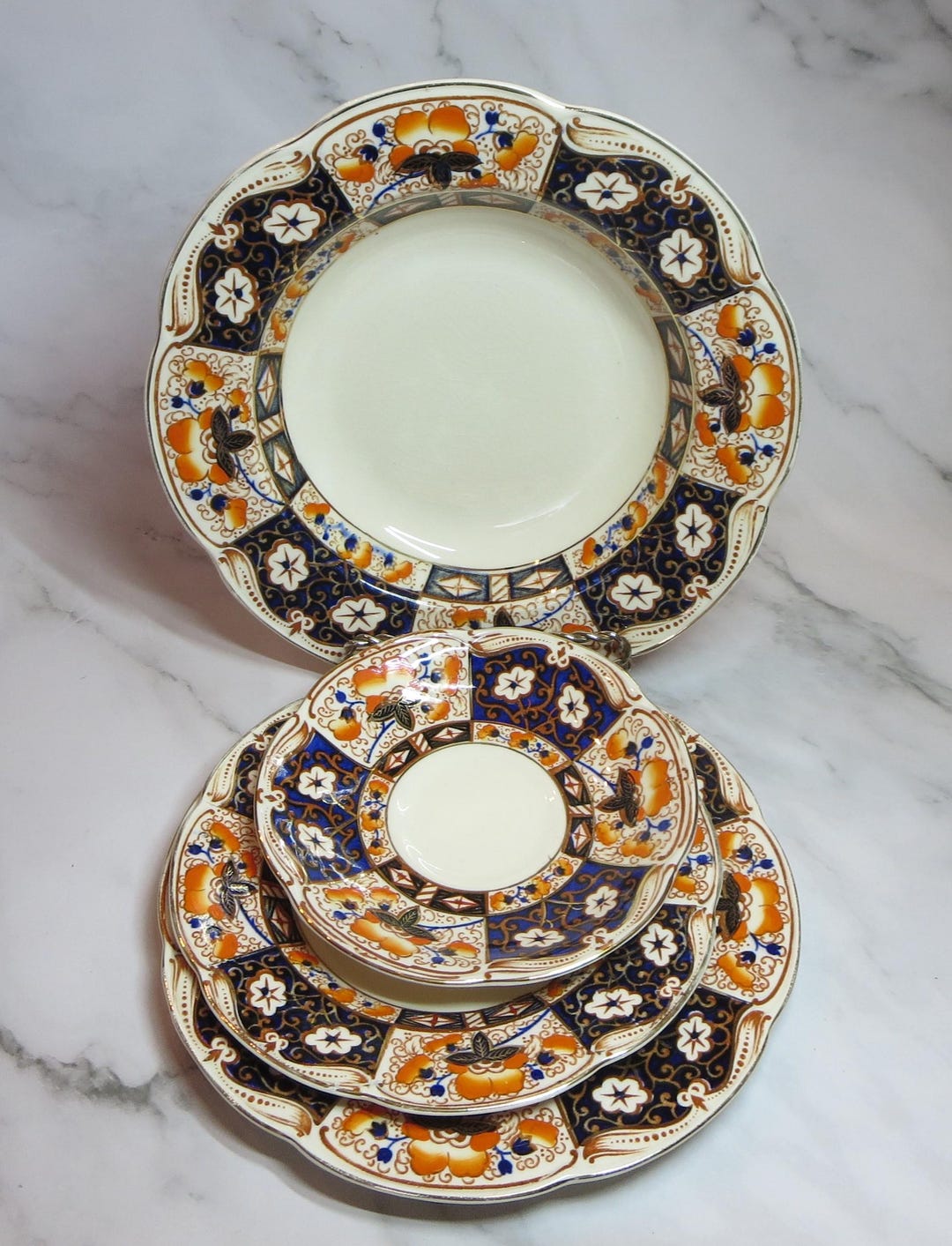 Wood's, Imari Braemar Style Tableware, England Circa 1930 - Etsy
