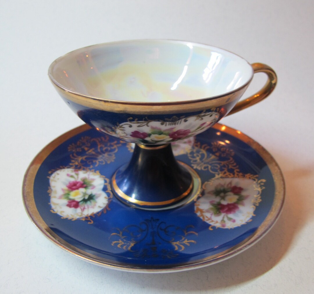 Shafford, Hand Decorated Cup and Saucer, - Etsy